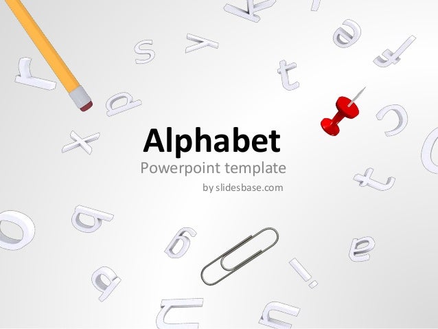 Alphabet Powerpoint Template