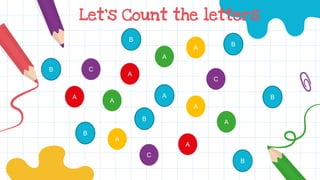 learn the letters of the ALPHABET from letter a to g | PPTX