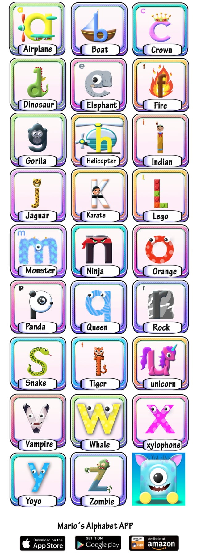 Alphabet App Infographic | PDF