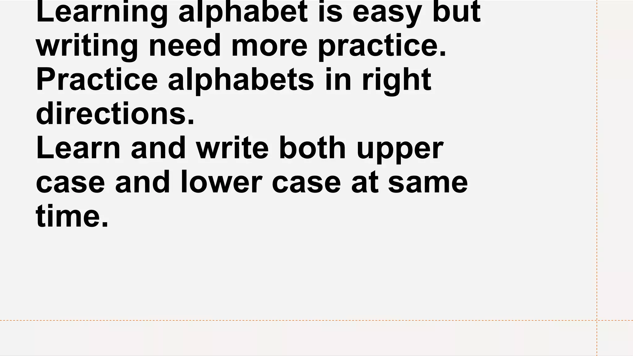 Alphabet - Directions | PPTX