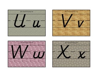 Alphabet flash-cards-dnealian-color | PPT