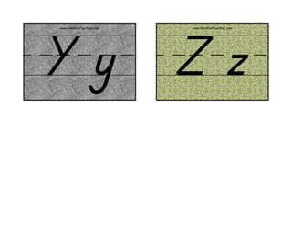 Alphabet flash-cards-dnealian-color | PPT