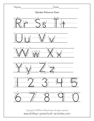 Alphabet free-worksheets | PDF