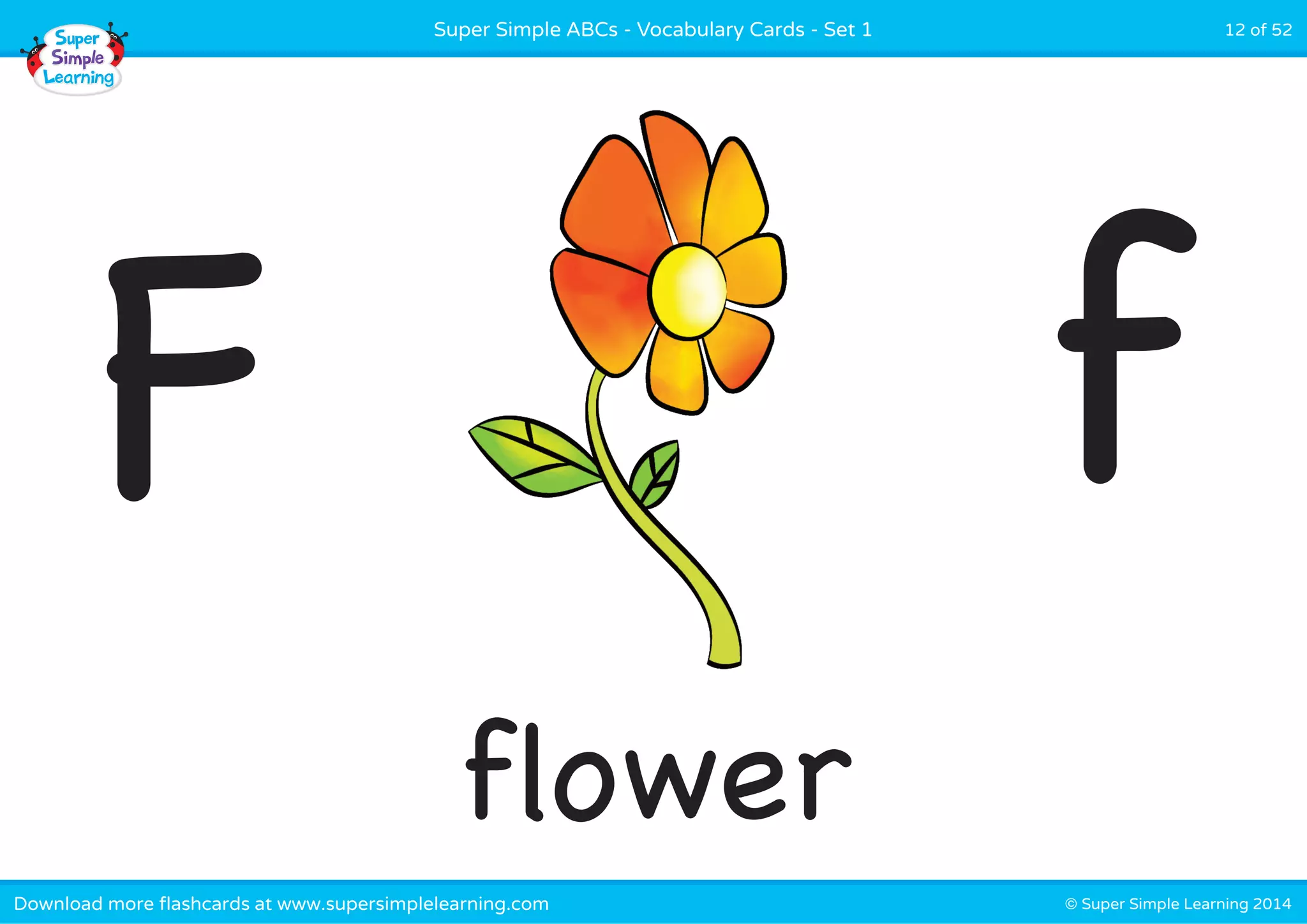Alphabet vocabulary-flashcards-set-1 | PDF