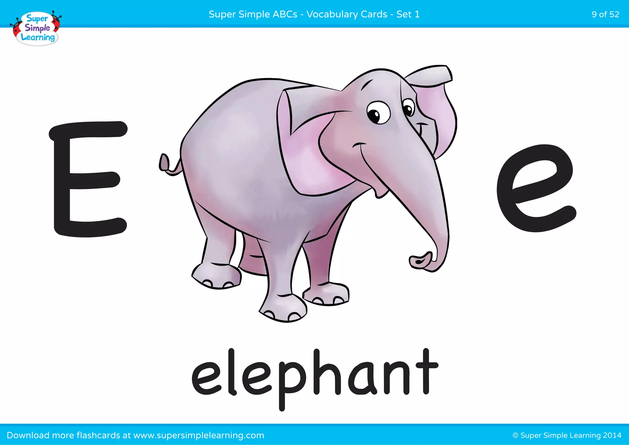 Alphabet vocabulary-flashcards-set-1 | PDF