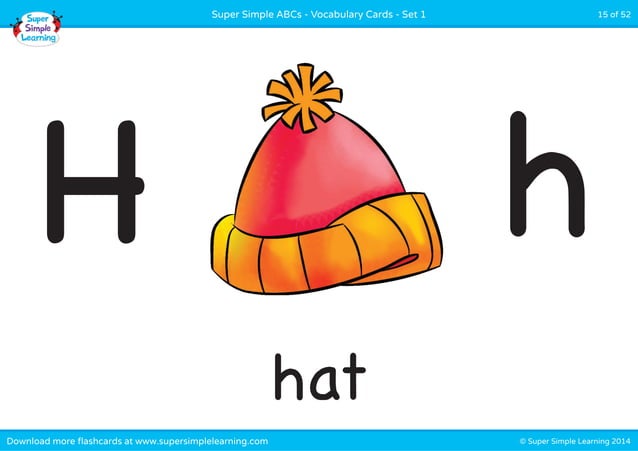 Alphabet vocabulary-flashcards-set-1 | PPT