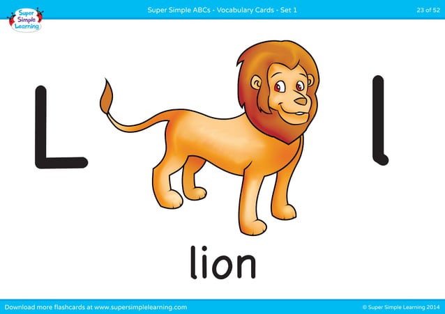 Alphabet vocabulary-flashcards-set-1 | PDF