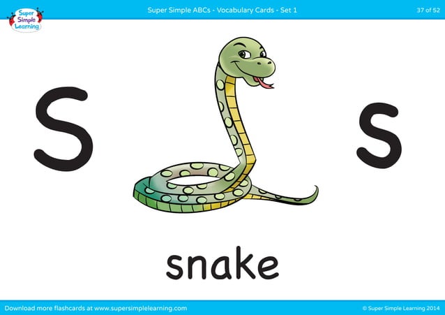 Alphabet vocabulary-flashcards-set-1 | PDF
