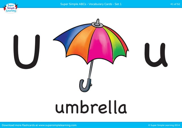 Alphabet vocabulary-flashcards-set-1 | PDF