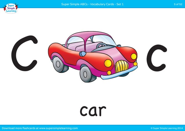 Alphabet vocabulary-flashcards-set-1 | PDF
