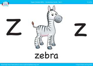 Alphabet vocabulary-flashcards-set-1 | PDF