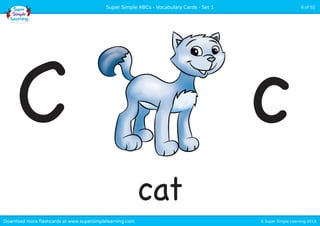 Alphabet vocabulary-flashcards-set-1 | PDF