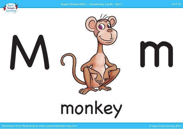 Alphabet Vocabulary Flashcards Set 1 Super Simple