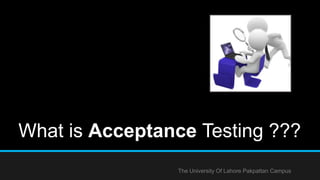 Alpha beta and acceptance testing | PPTX