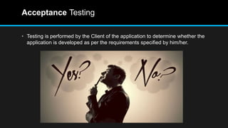 Alpha beta and acceptance testing | PPTX