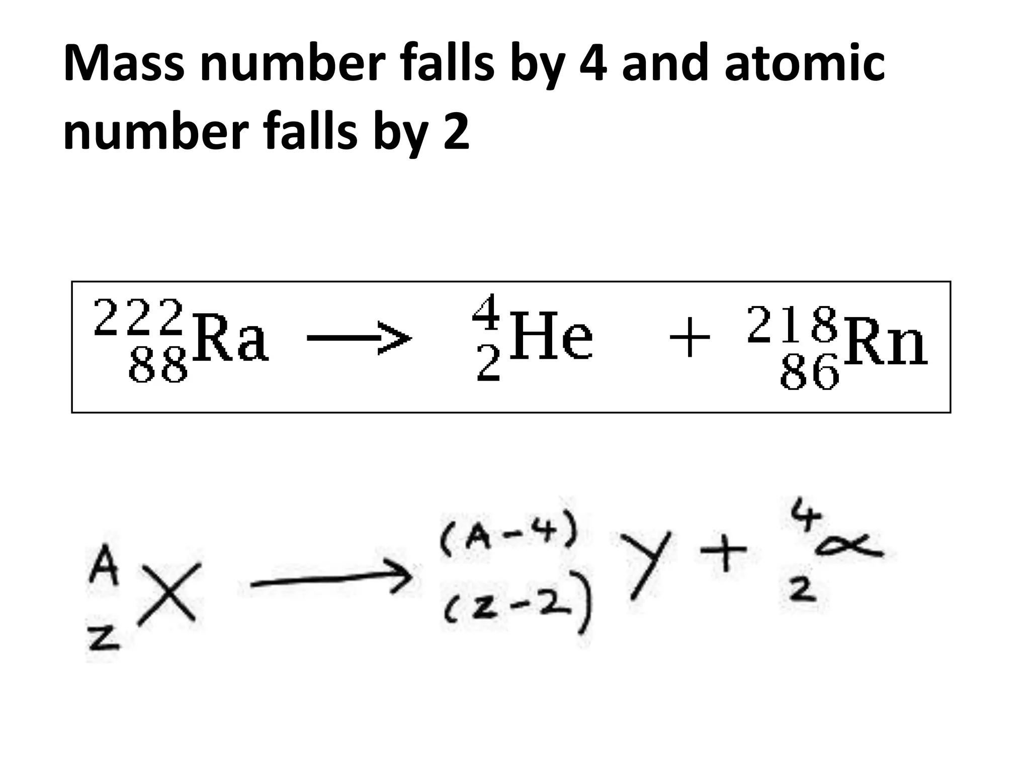 Alpha beta and gamma decay equations | PPTX