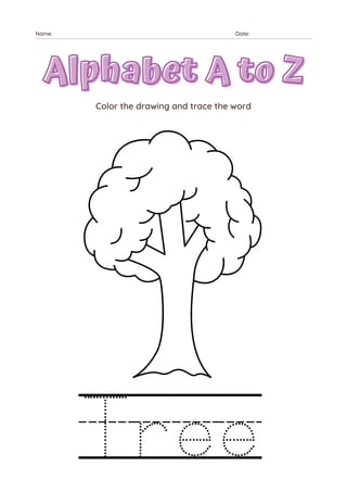 Alphabet A to Z Coloring Worksheet Set.pdf