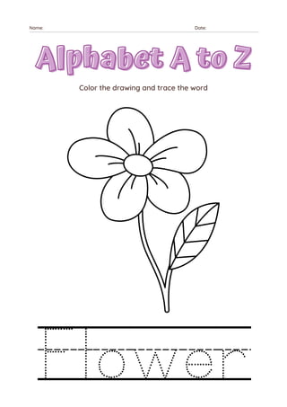 Alphabet A to Z Coloring Worksheet Set.pdf