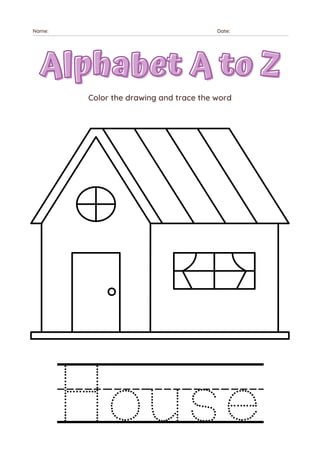 Alphabet A to Z Coloring Worksheet Set.pdf