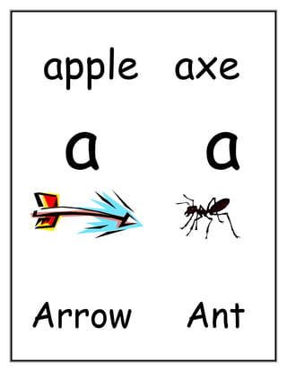 Alphabet book 'a' | DOC