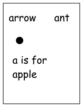 Alphabet book 'a' | DOC