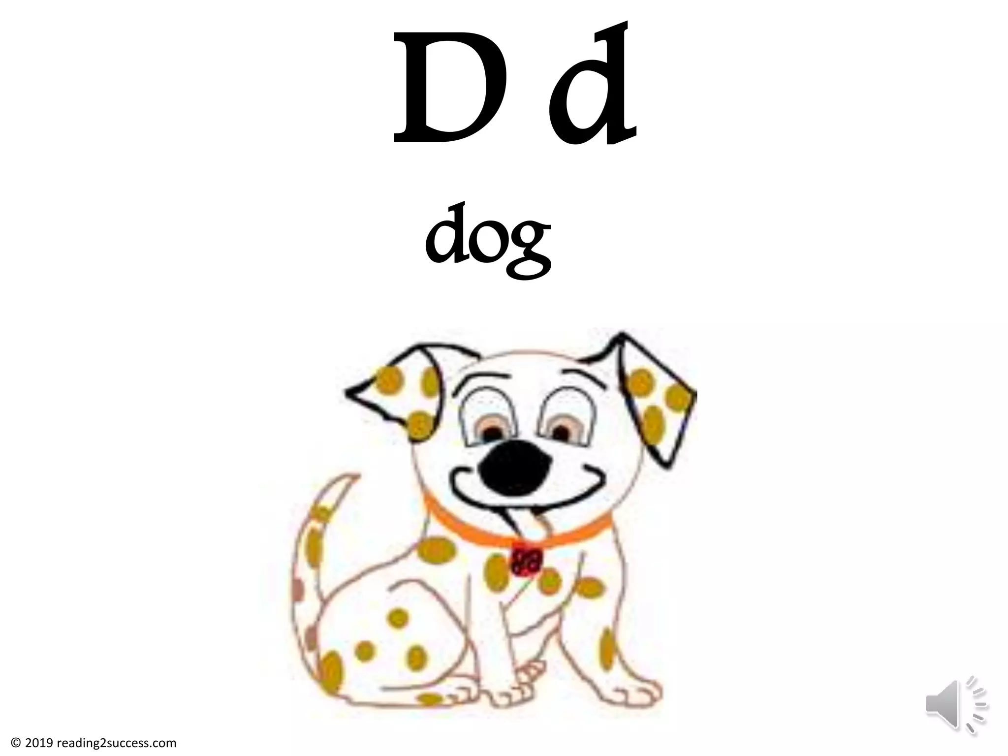 Alphabet chart - Chant each letter name and picture | PPTX