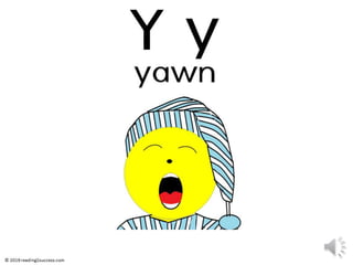 Alphabet chart - Chant each letter name and picture | PPTX