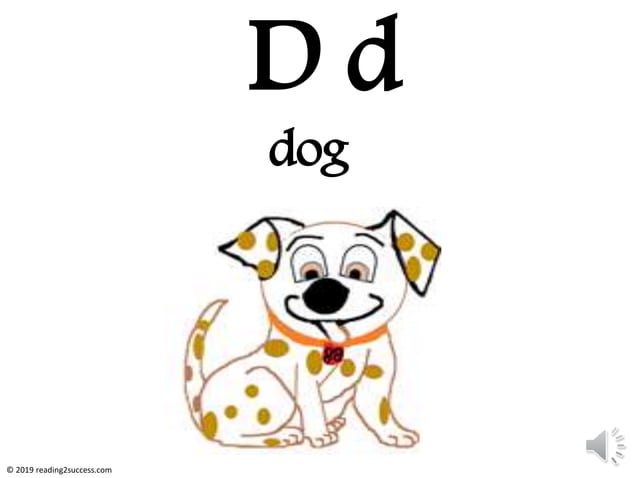 Alphabet chart - Chant each letter name and picture | PPTX