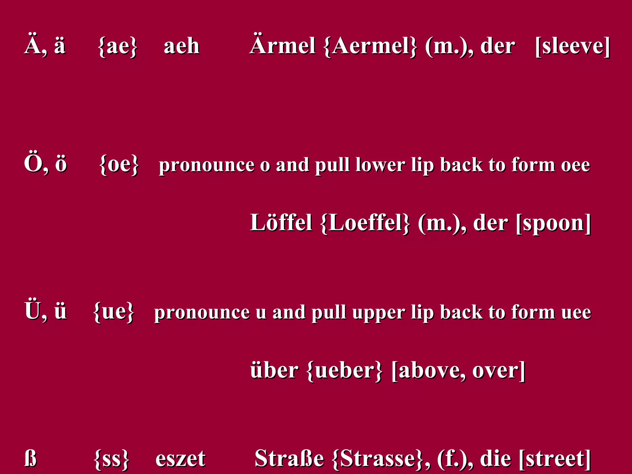 A1/2 The German Alphabet - silde show | PPT