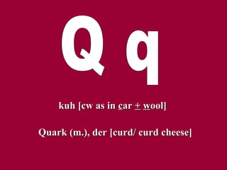 A1/2 The German Alphabet - silde show | PPT
