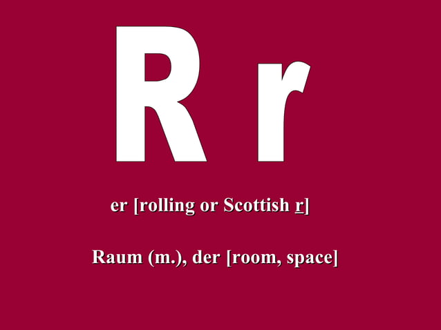 A1/2 The German Alphabet - silde show | PPT | World/International Music ...