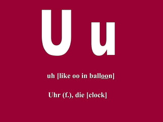 A1/2 The German Alphabet - silde show | PPT
