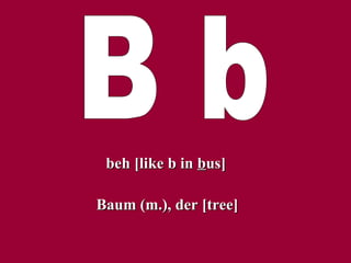 A1/2 The German Alphabet - silde show | PPT