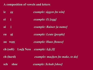 A1/2 The German Alphabet - silde show | PPT