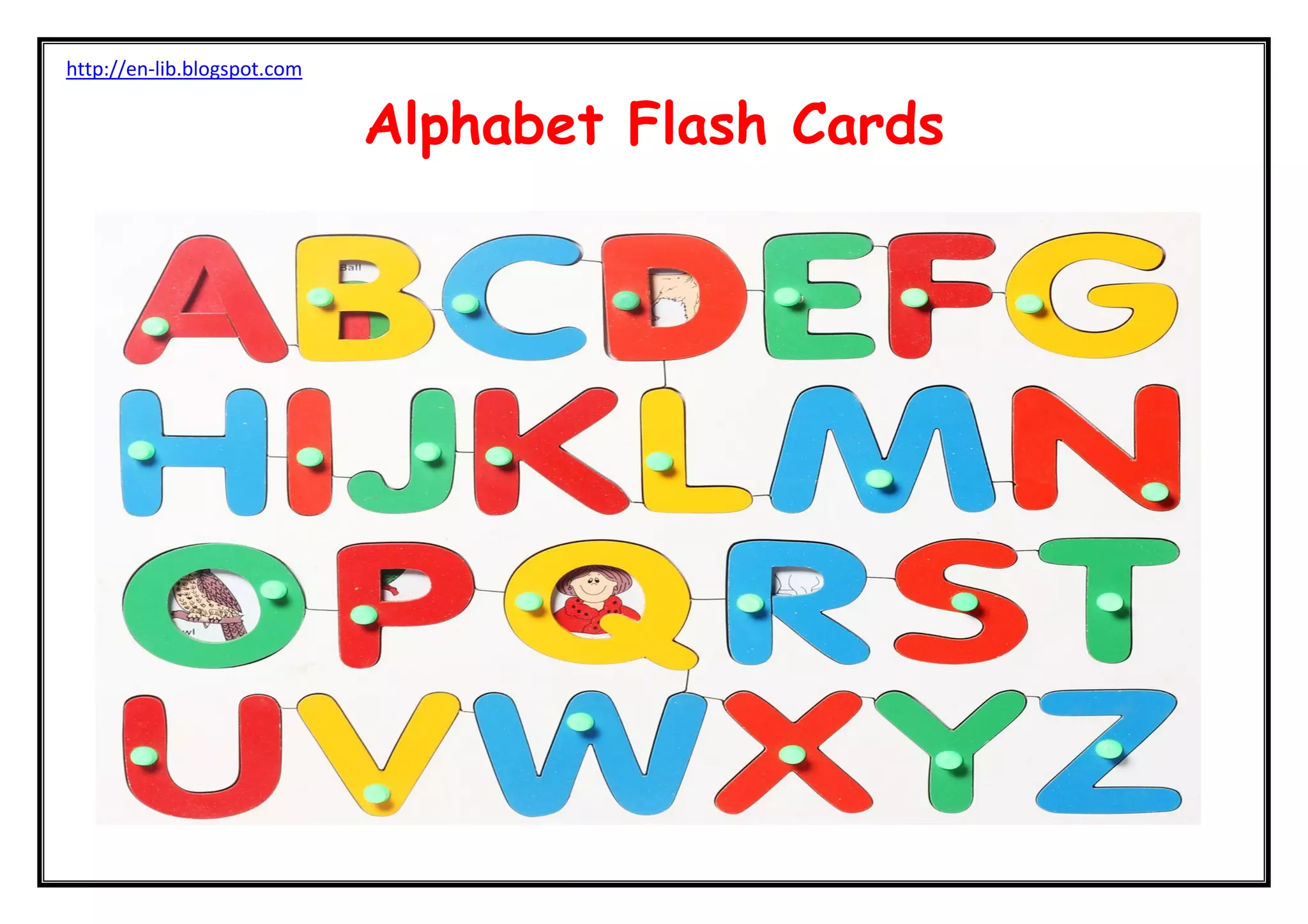 Alphabet flash cards | PPT