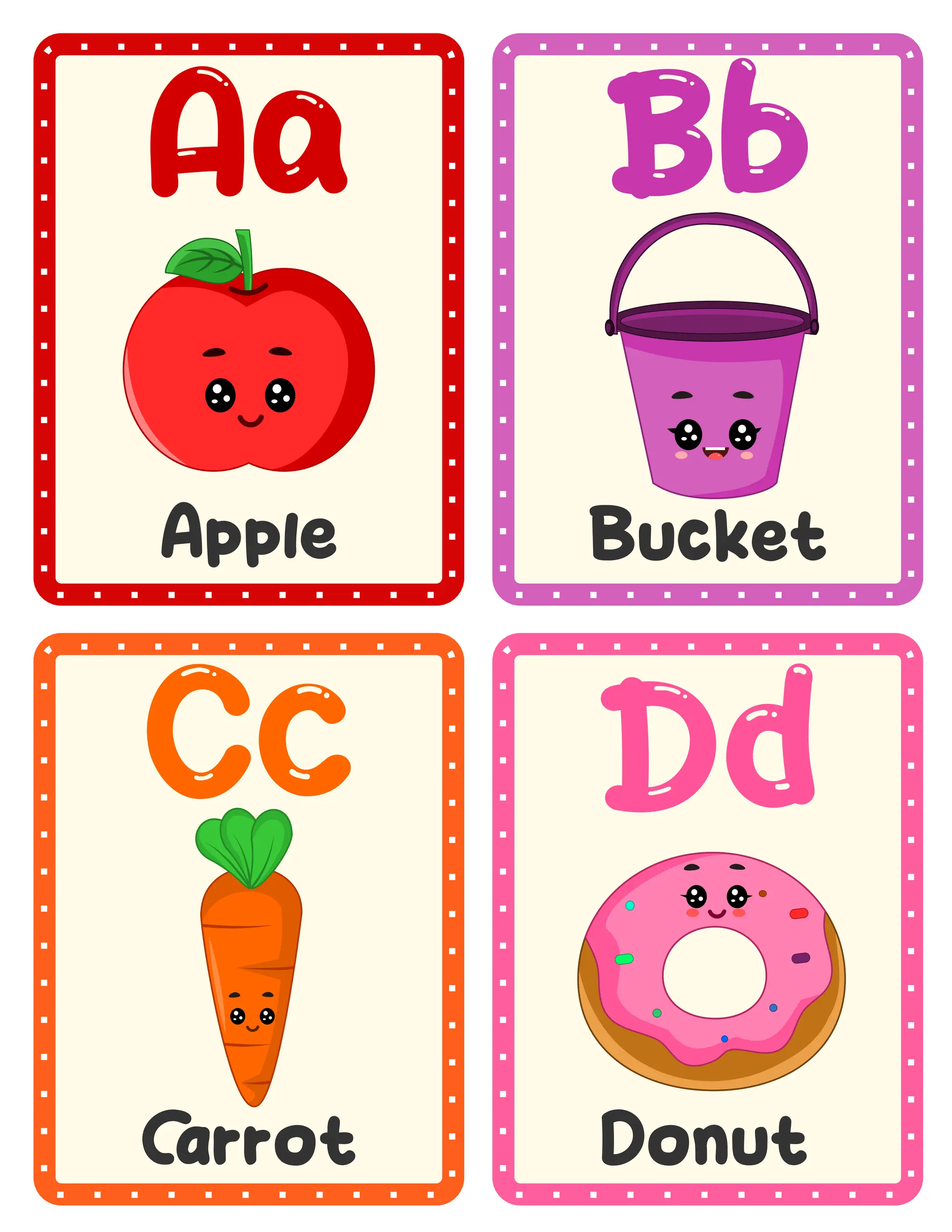 Alphabet flashcards for kids.pdf, English | PDF
