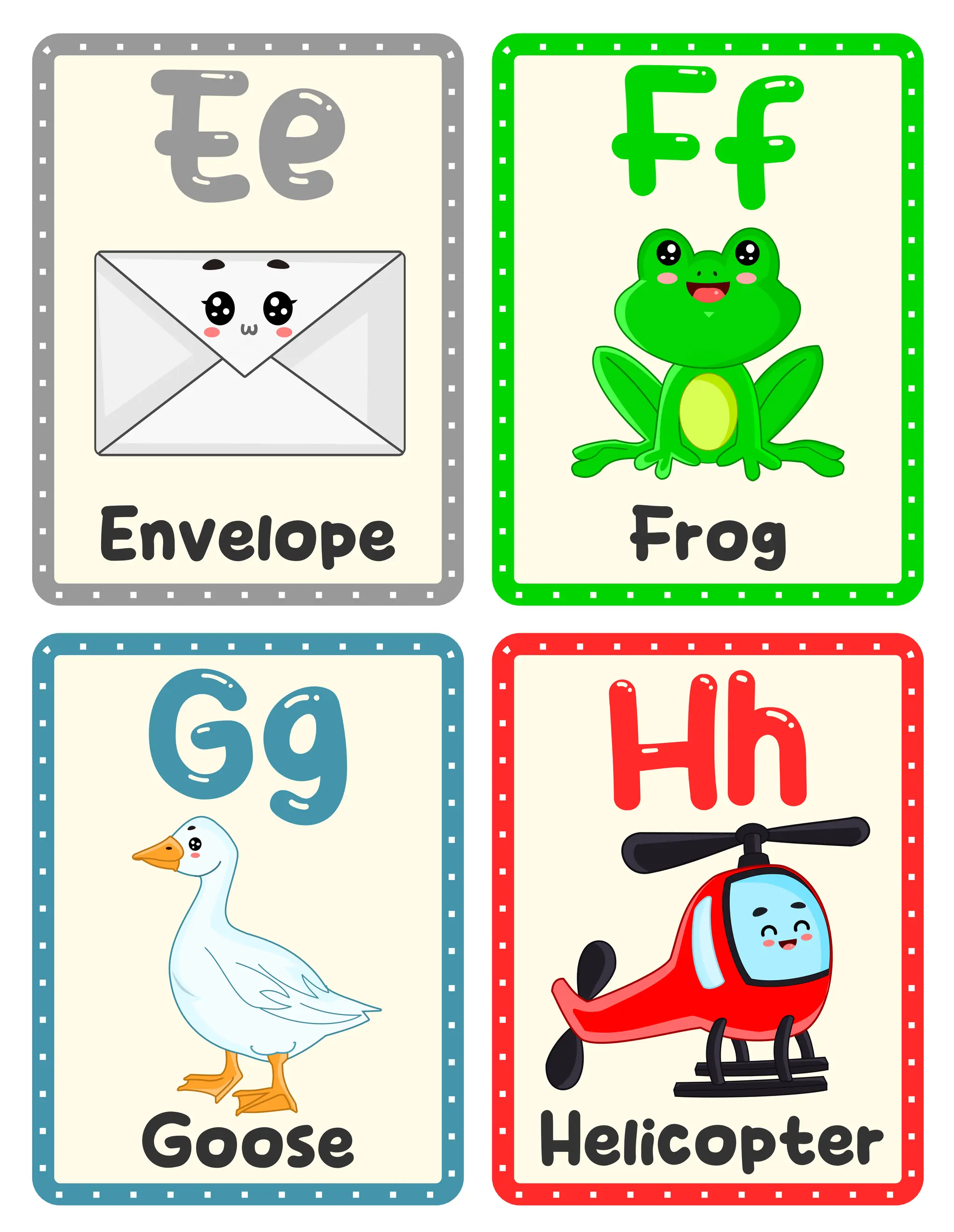 Alphabet flashcards for kids.pdf, English | PDF