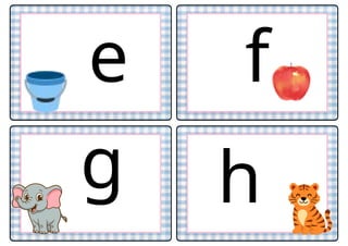 Alphabet Flashcards in Blue and White Simple Style.pptx