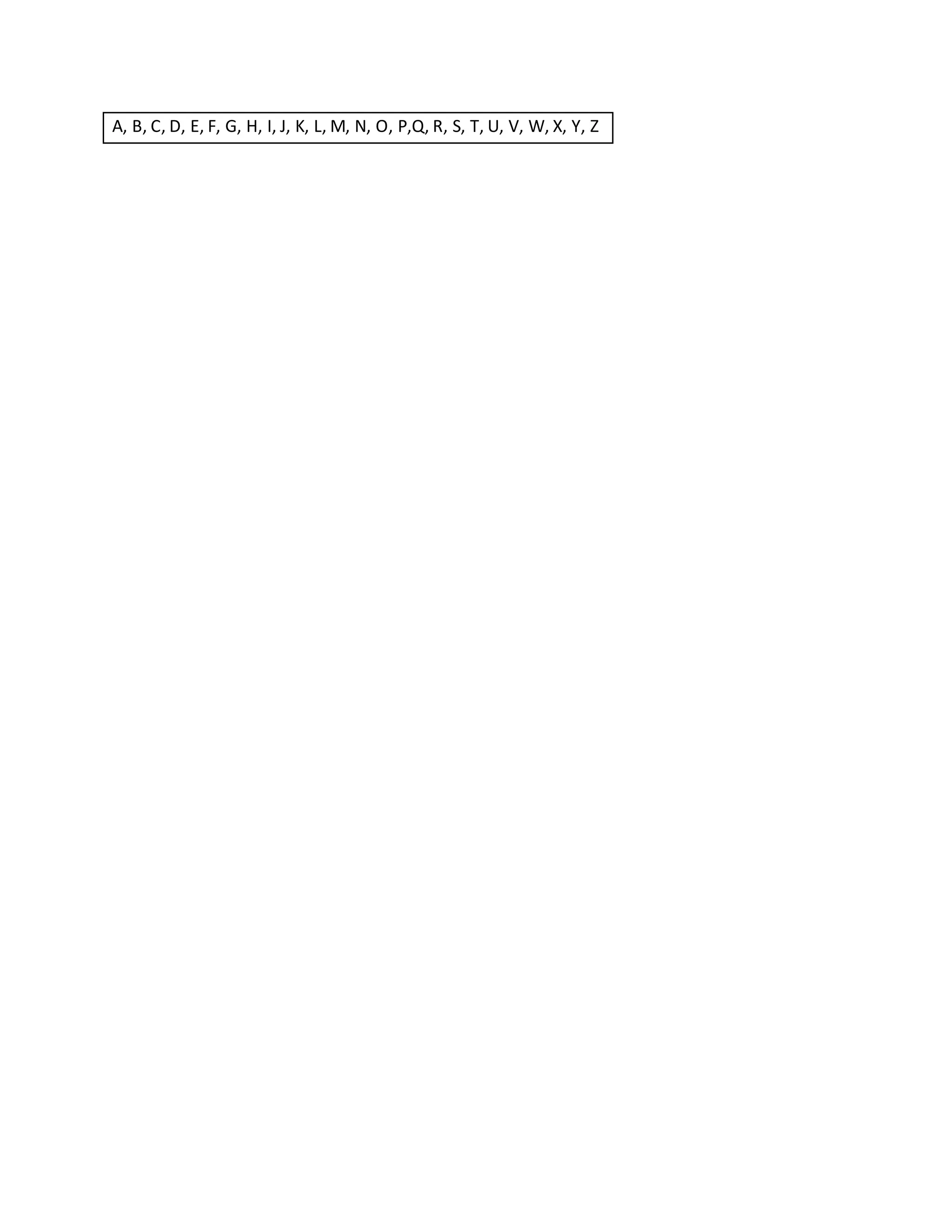 Alphabet for dictionary | DOCX