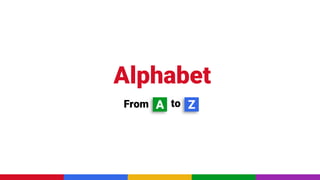 Alphabet from A to Z | PPT