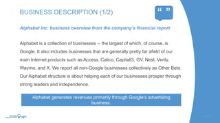 Alphabet (Google) SWOT Analysis 2018 | PDF
