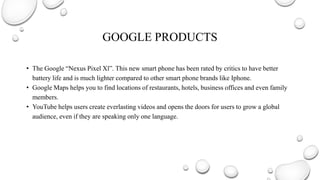 Alphabet Inc. presentation of market strategies | PPTX
