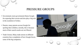 Alphabet Inc. presentation of market strategies | PPTX