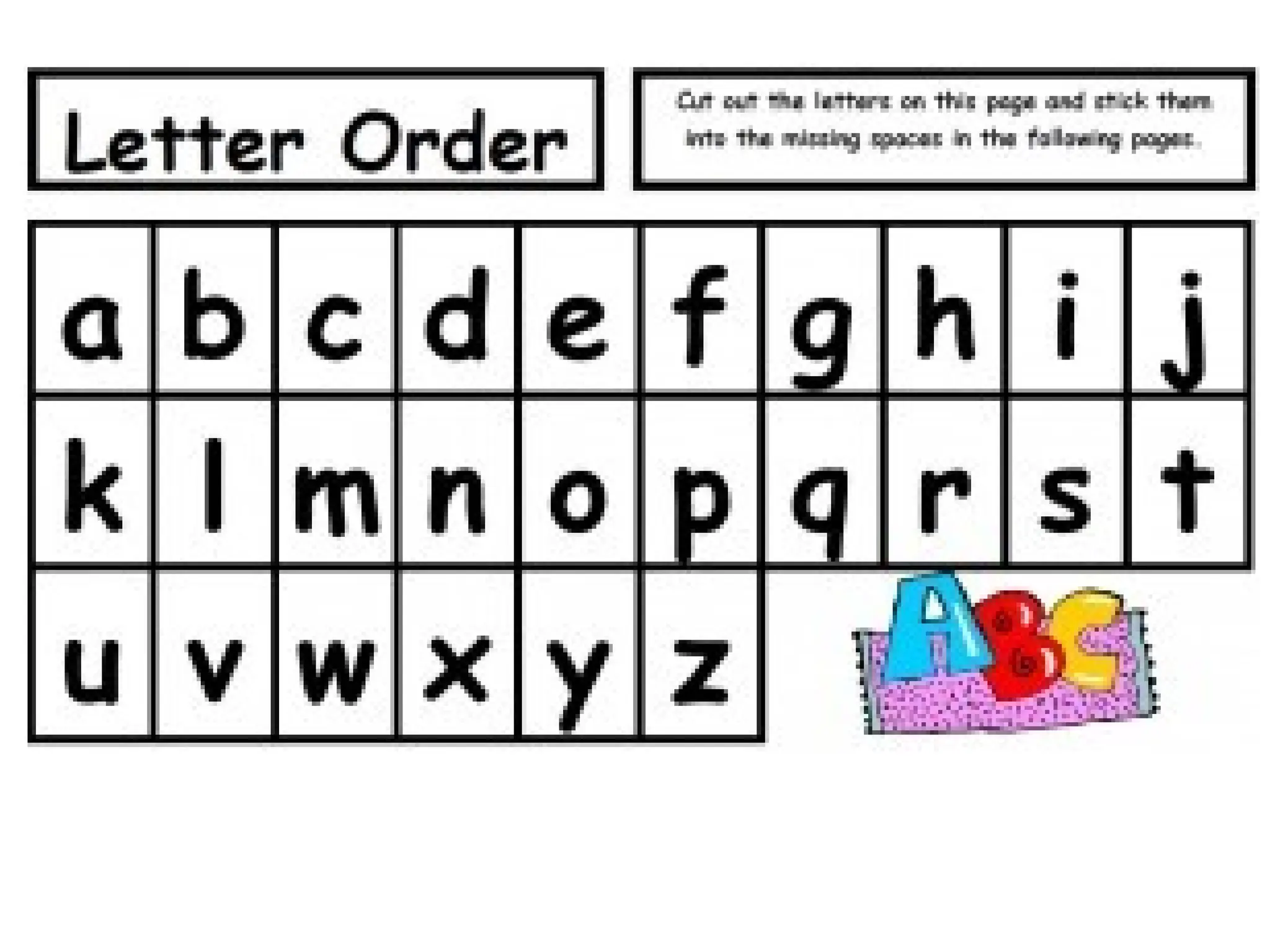 Alphabetical Order Power point for Preschool | PPT