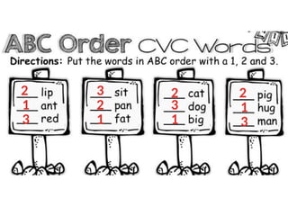 Alphabetical Order Power point for Preschool | PPT