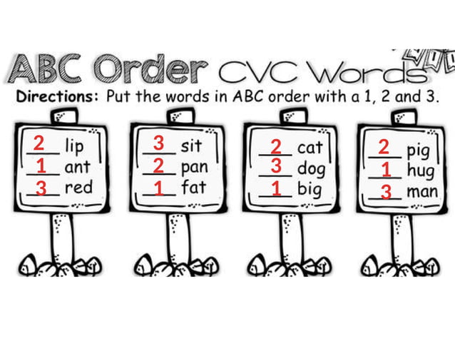 Alphabetical Order Power point for Preschool | PPT