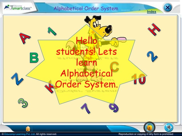 Alphabetical order concept | PPT