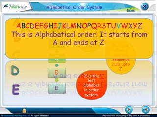 Alphabetical order concept | PPT