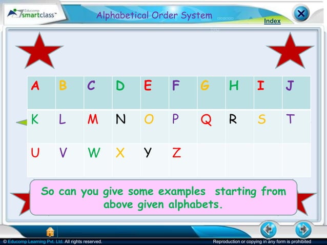 Alphabetical order concept | PPT