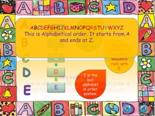 Alphabetical order | PPTX